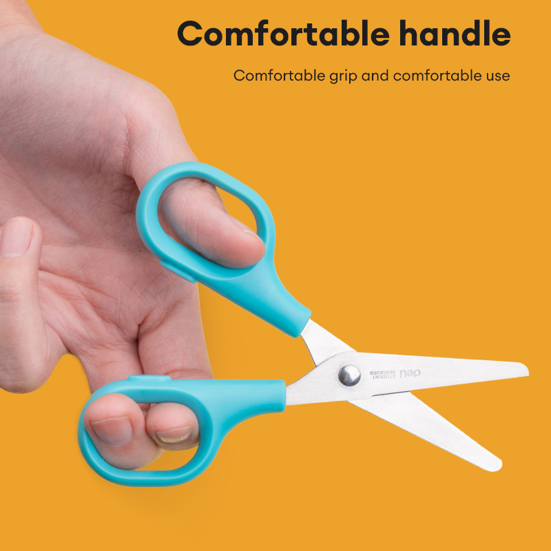 Deli Safety Scissors for Kids Round Tip Student Craft Tool with ...