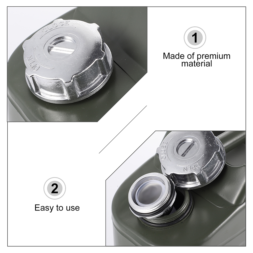 Industrial 10L/20L/30L Metal Car Motorcycle Petrol Gas Diesel Gasoline Fuel Can Jerry Can Tank ...