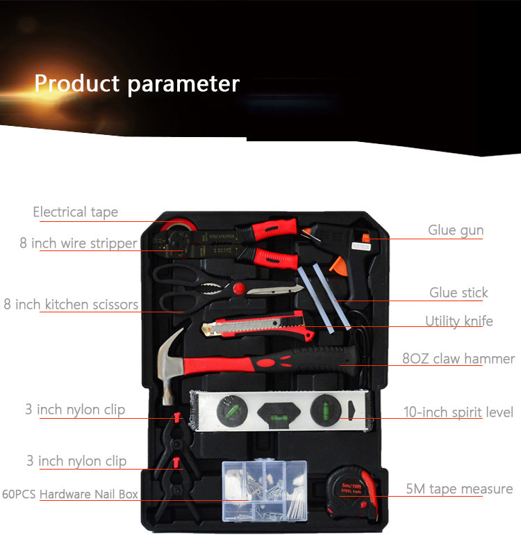 85-217Pc Pull Rod Tool Set - Portable Hardware Kit w/Screwdriver ...