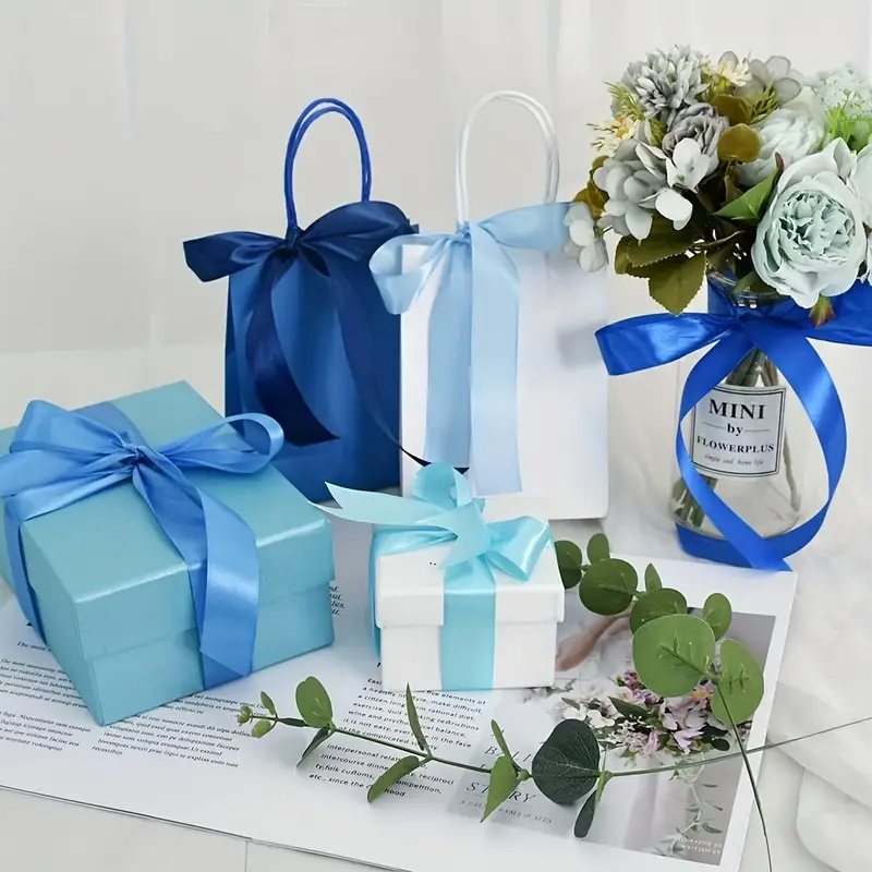 4cm (25 yards/roll) Satin Ribbon Roll Gift Packaging Ribbon Flower ...