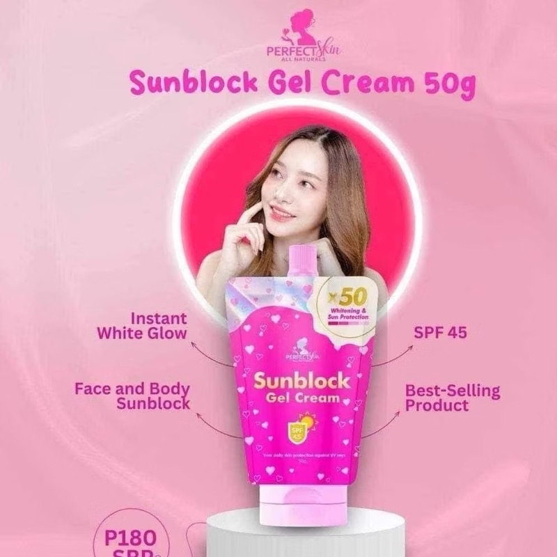 PERFECT SKIN SPF 45+++ Sunblock Cream–Lightweight, Non-Greasy Sunscreen ...