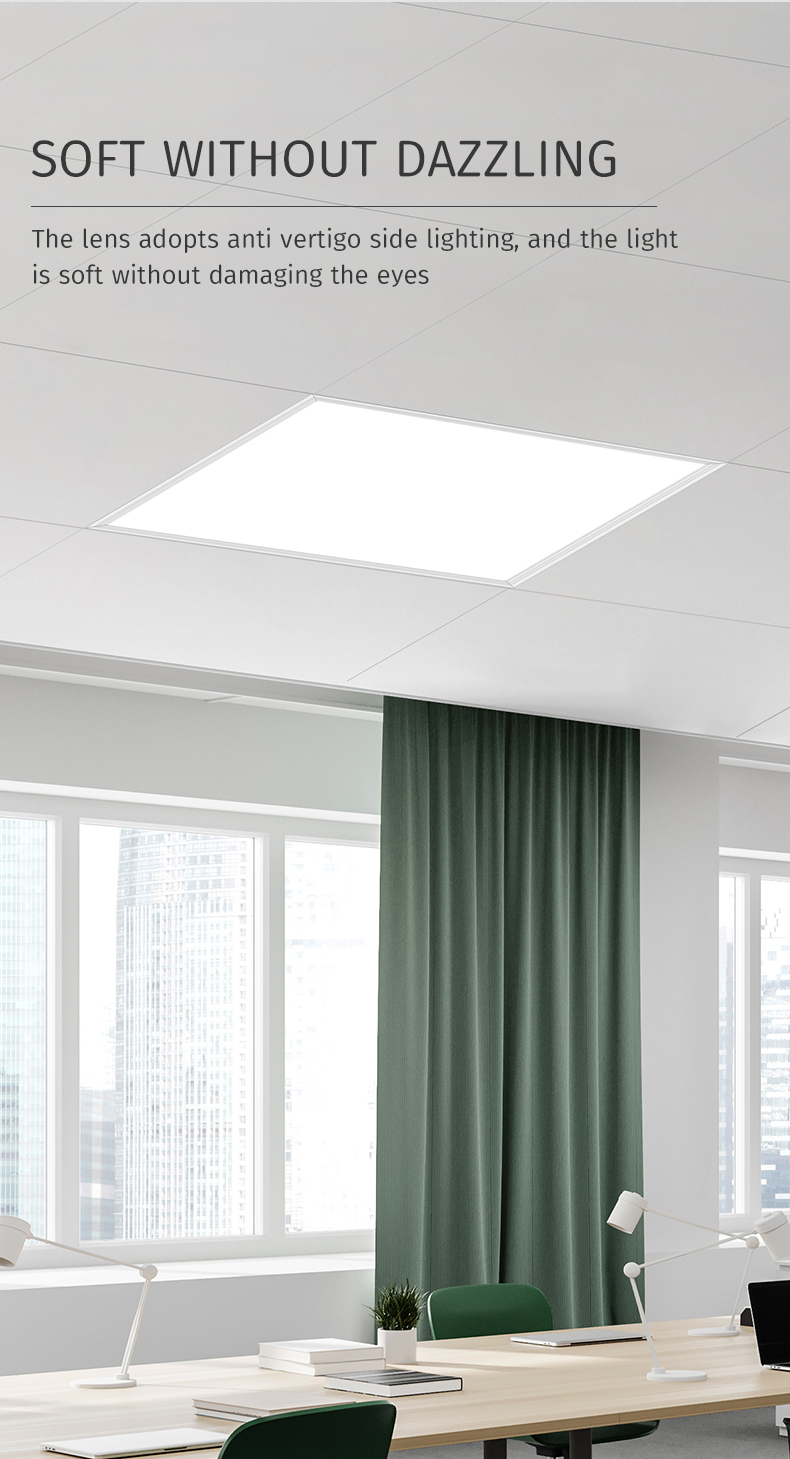 TEP 60*60CM LED Panel Light Recessed Office Kitchen Bathroom Ceiling ...