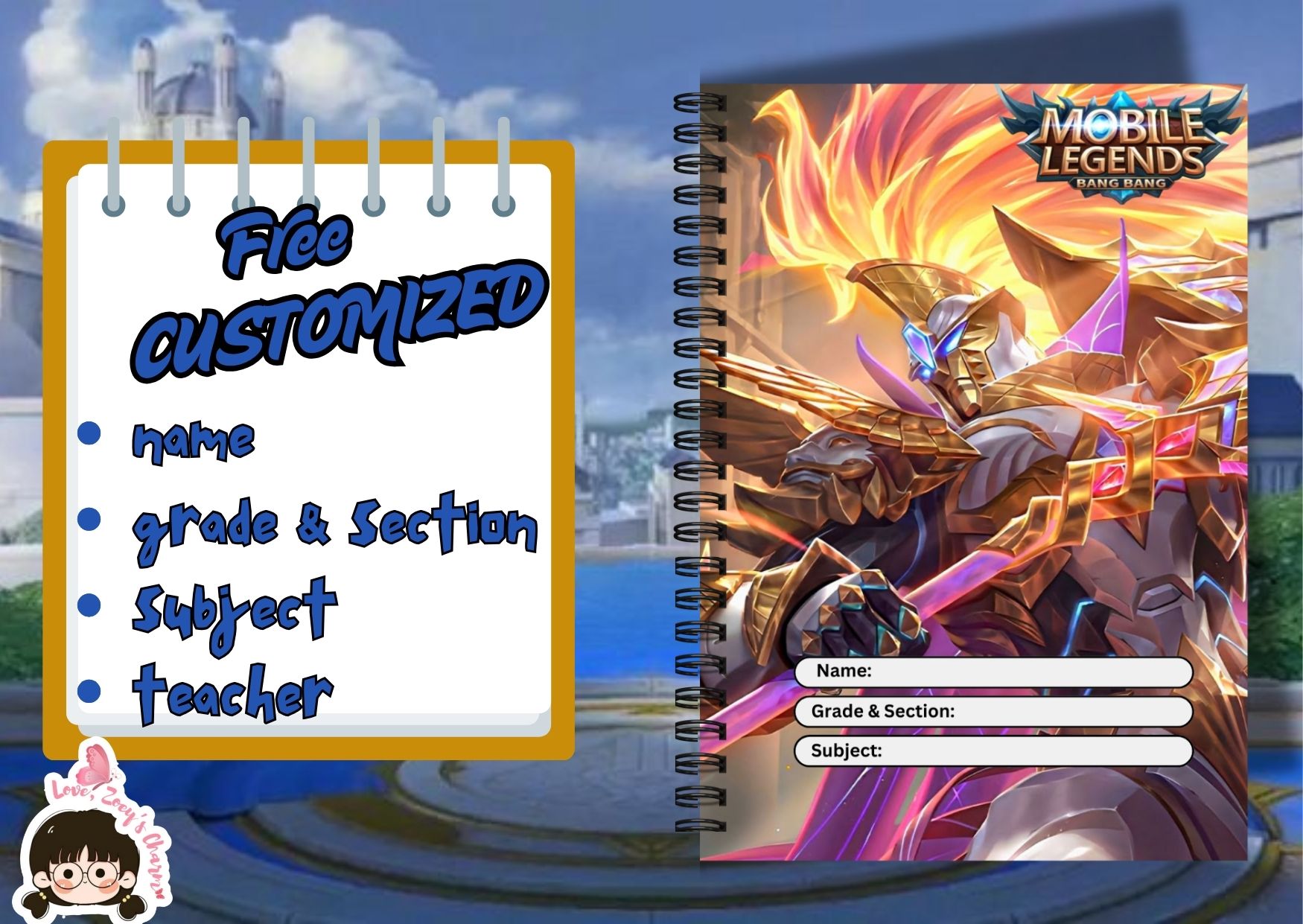 MOBILE LEGENDS NOTEBOOK DOUBLE LOOP WIRED | Shopee Philippines