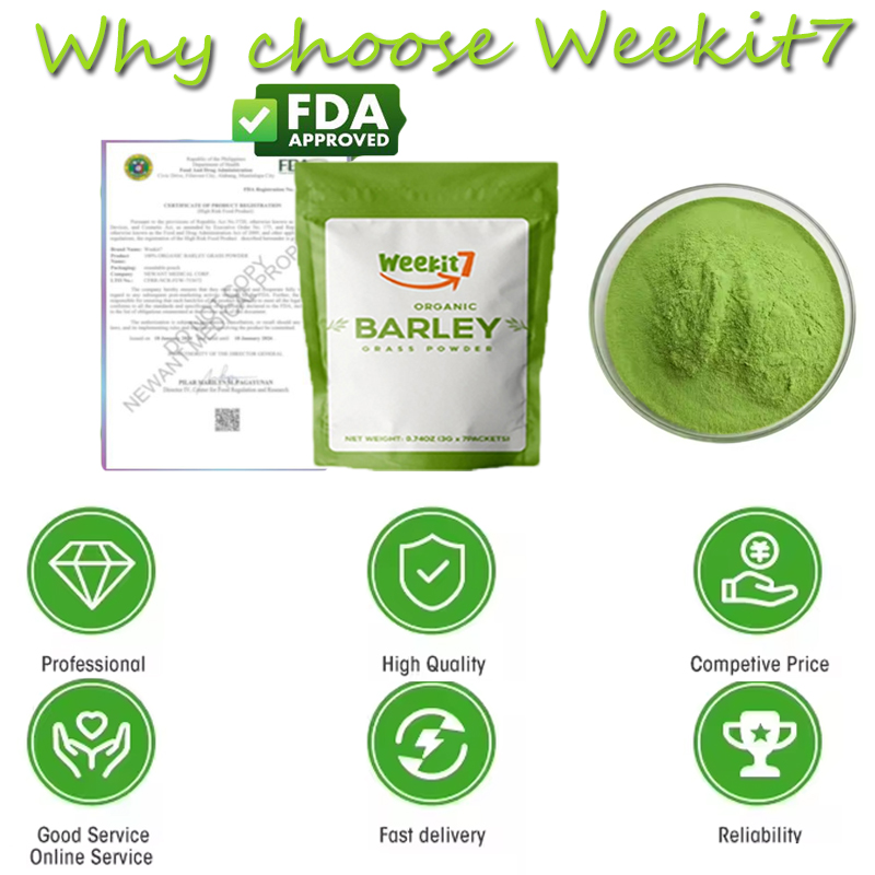 Weekit7 Barley Grass Powder Original FDA Approved Natural Organic ...