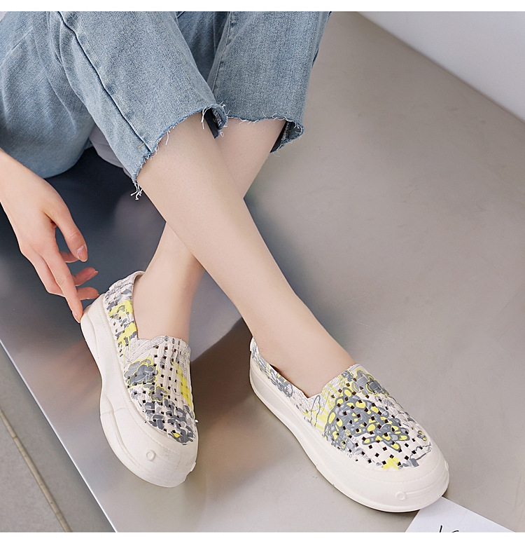 LYS Summer anti-slip breathable rubber beach shoes hole shoes for women ...