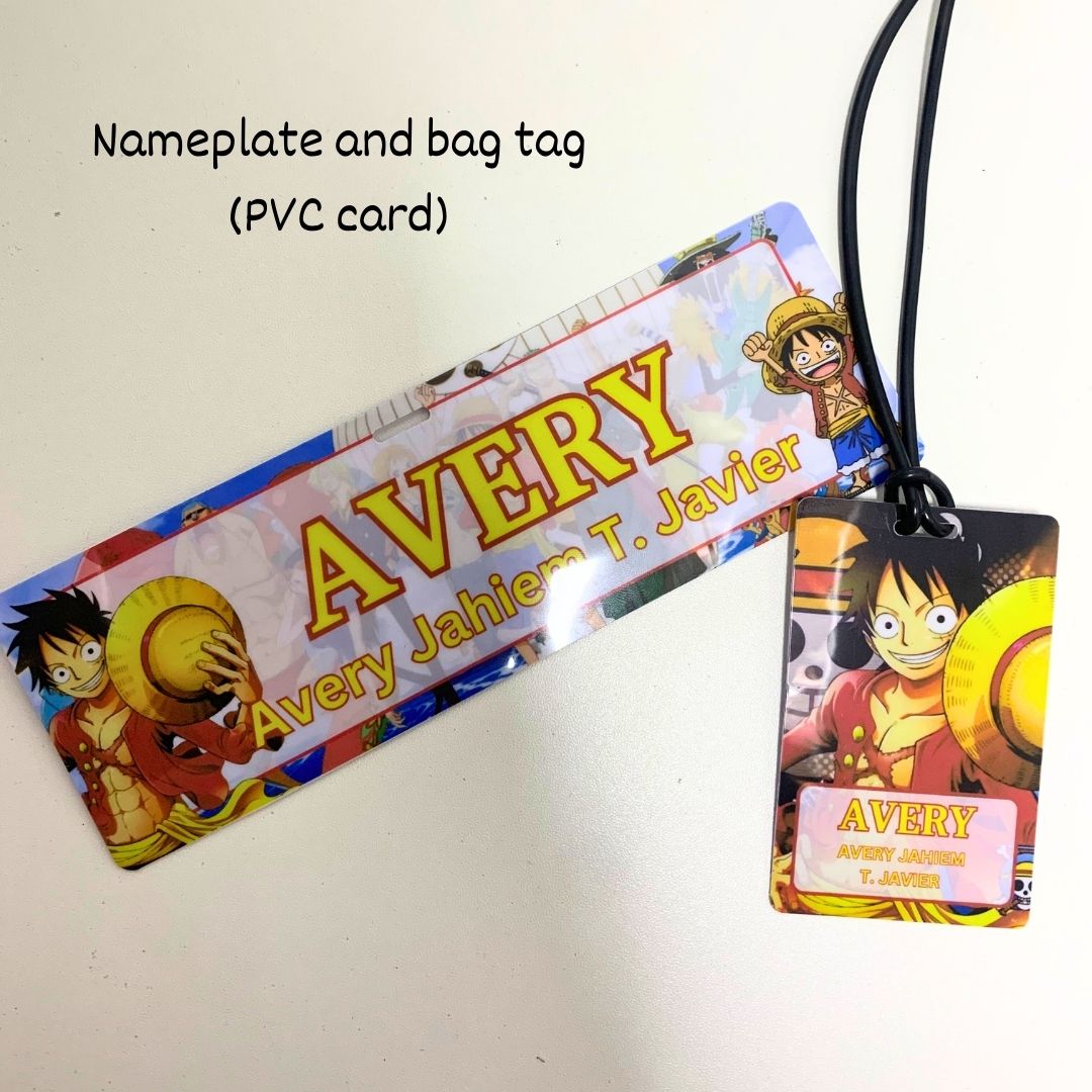 INKDROP CUSTOMIZED PVC NAMEPLATE & BAG TAG FOR STUDENTS – LAMINATED ...