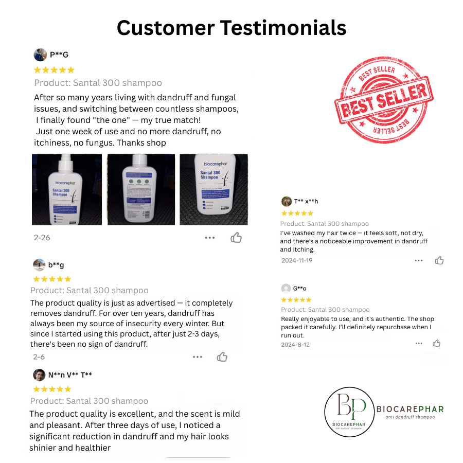 Biocare Santal 300 Herbal Shampoo (200ml) – A hair growth-stimulating ...