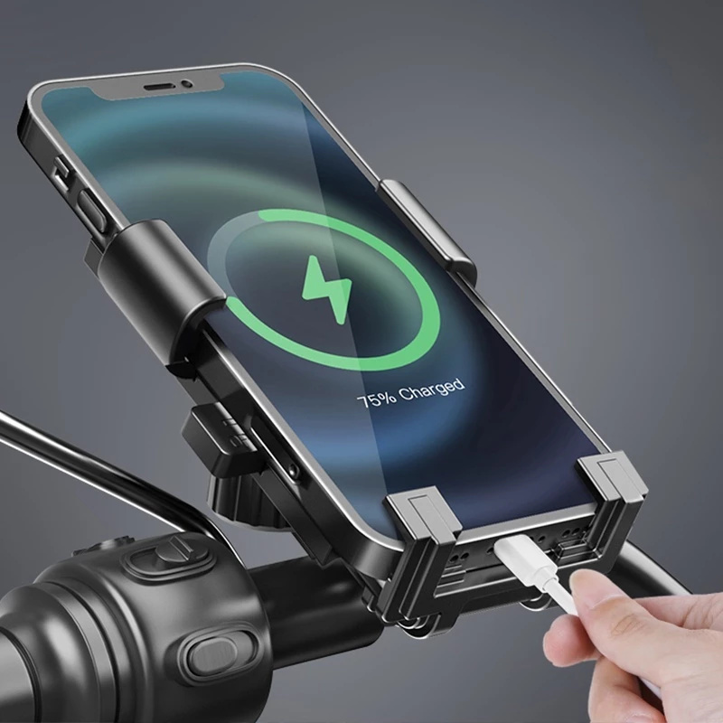 Mobile phone mounting bracket for motorcycle alloy bracket anti-slip ...