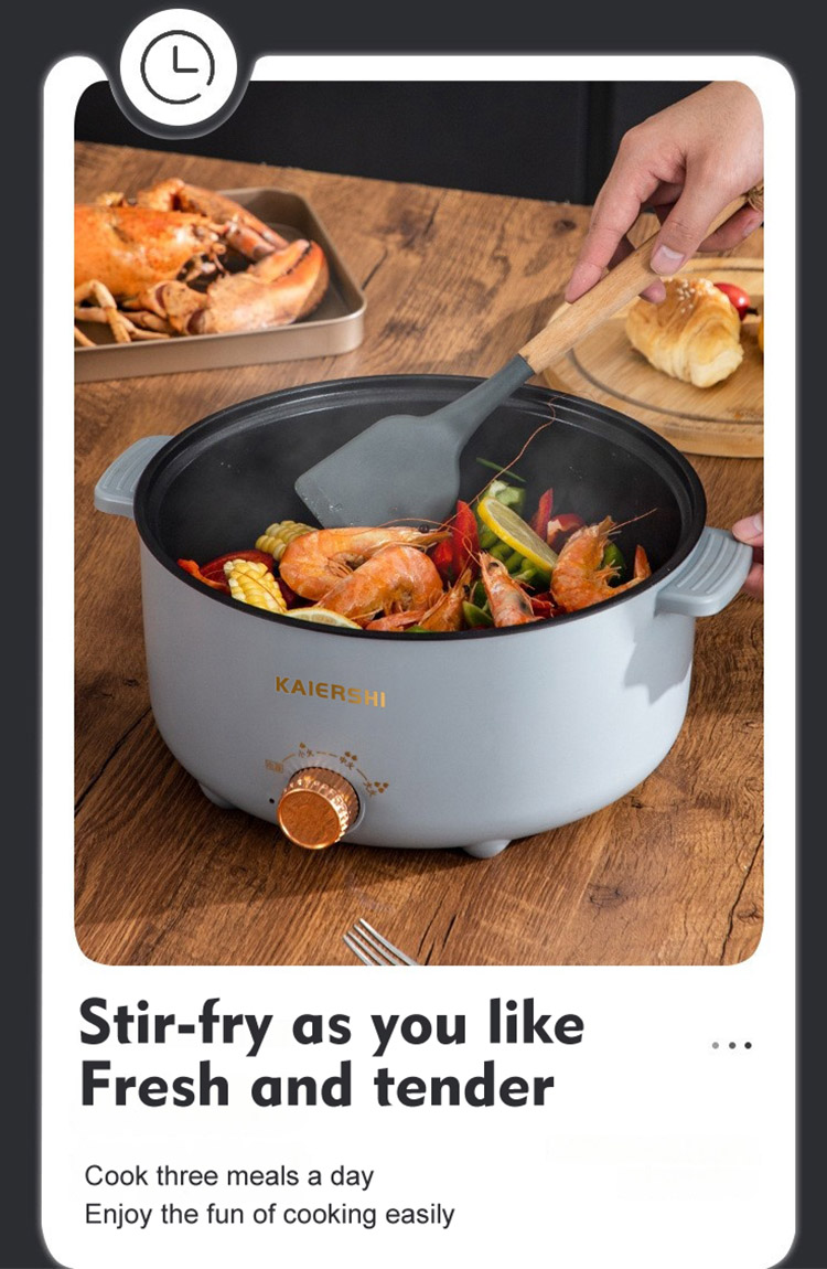 5L Multi Electric Cooker 1000W Big Capacity 3Gear Electric Cooking Pot ...