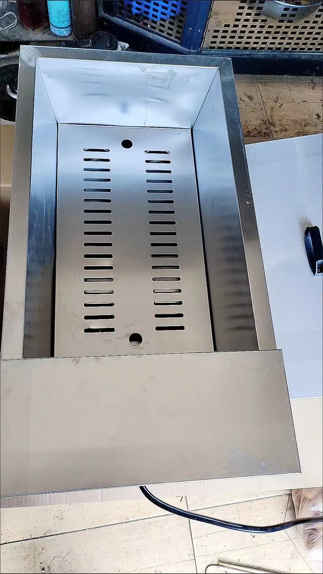 220V 4000W Commercial Electric Fryer Automatic Fritters Machine for ...