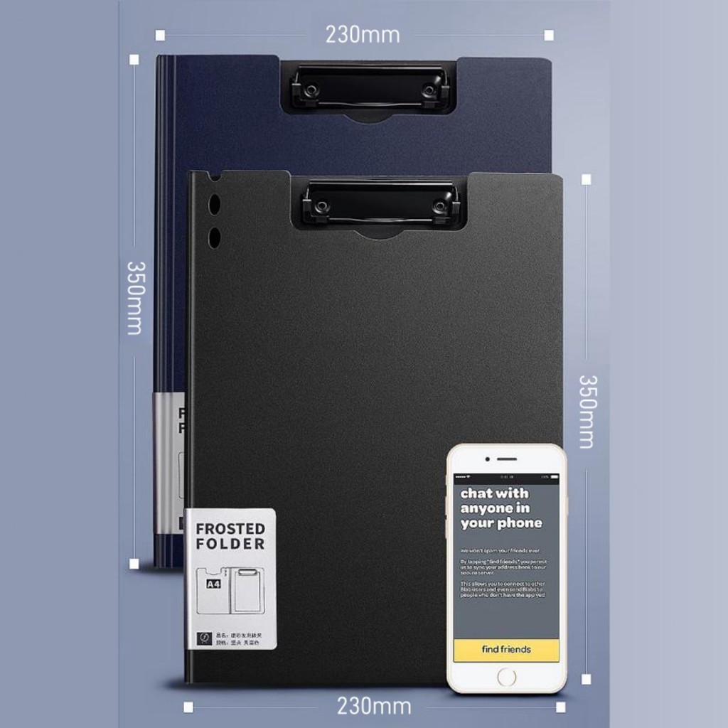 5/10pcs Clipboard Long Size with Cover Hard PP File Folder Clip Board ...