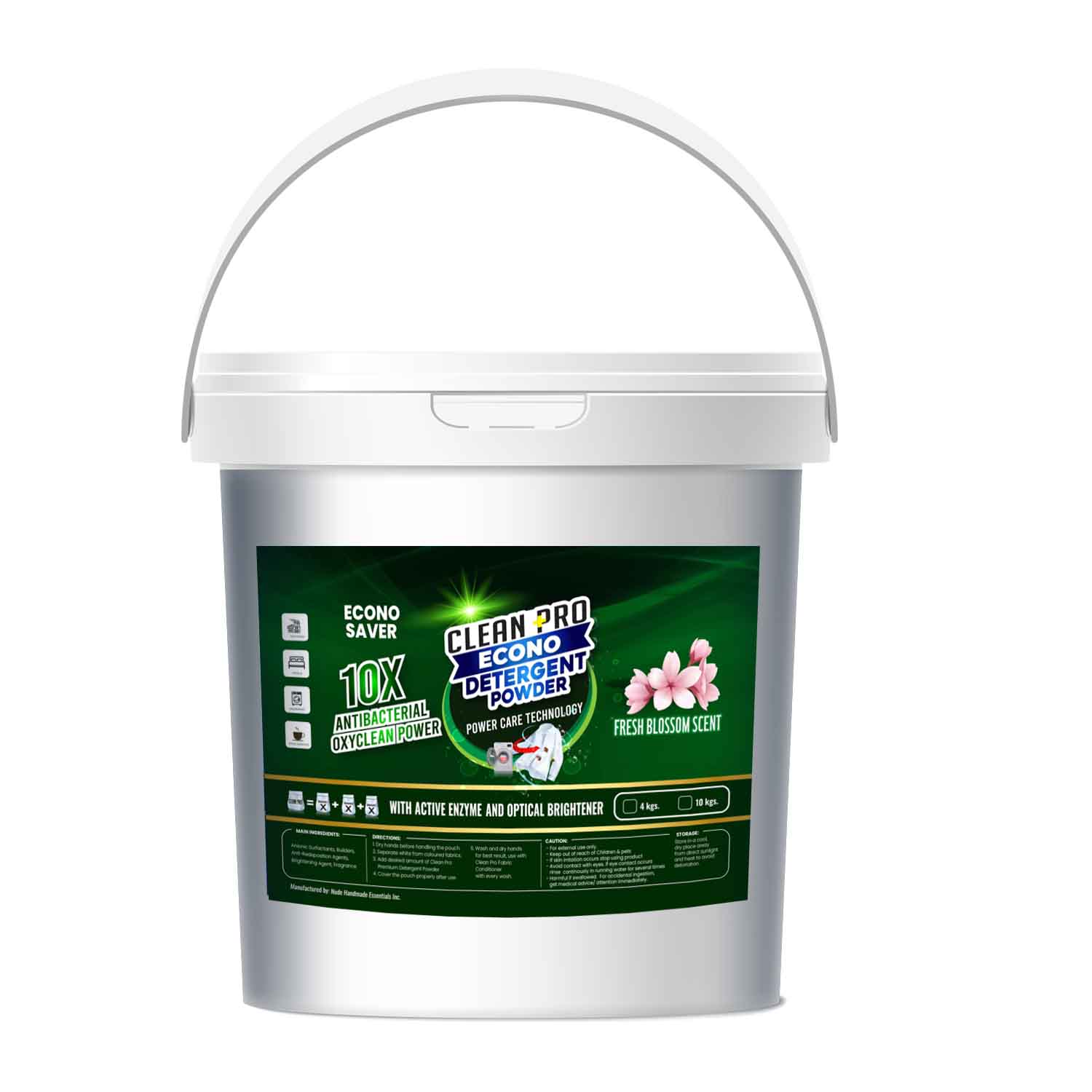 Clean Pro Econo Detergent Powder Fresh Blossom Scent 10KG | Shopee ...