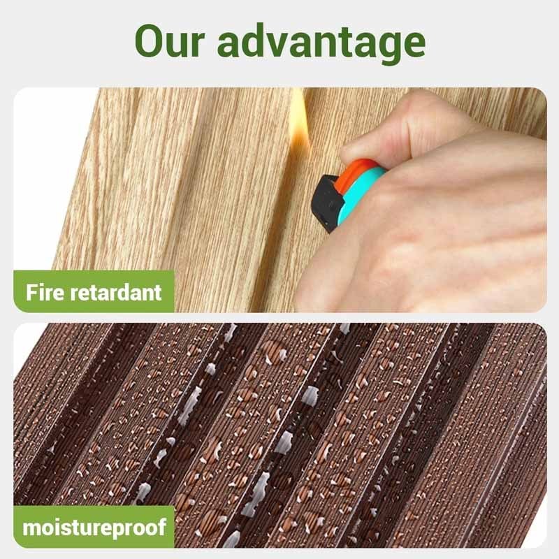 Eco-Friendly PVC Wood Wall Cladding with Grille Design - Waterproof ...