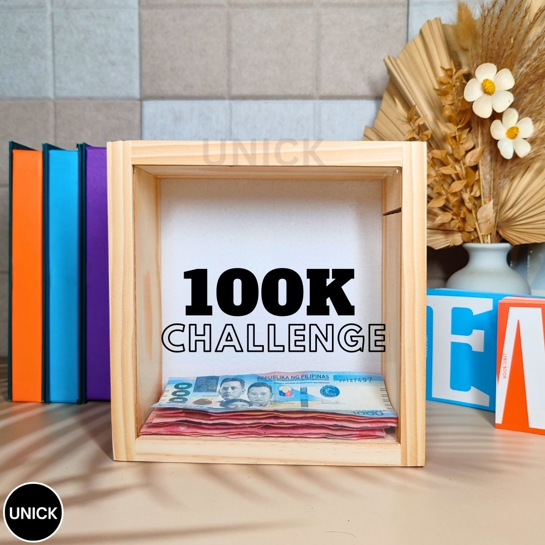 100K CHALLENGE | Wooden Alkansya with Ipon Challenge 2025 | Shopee ...