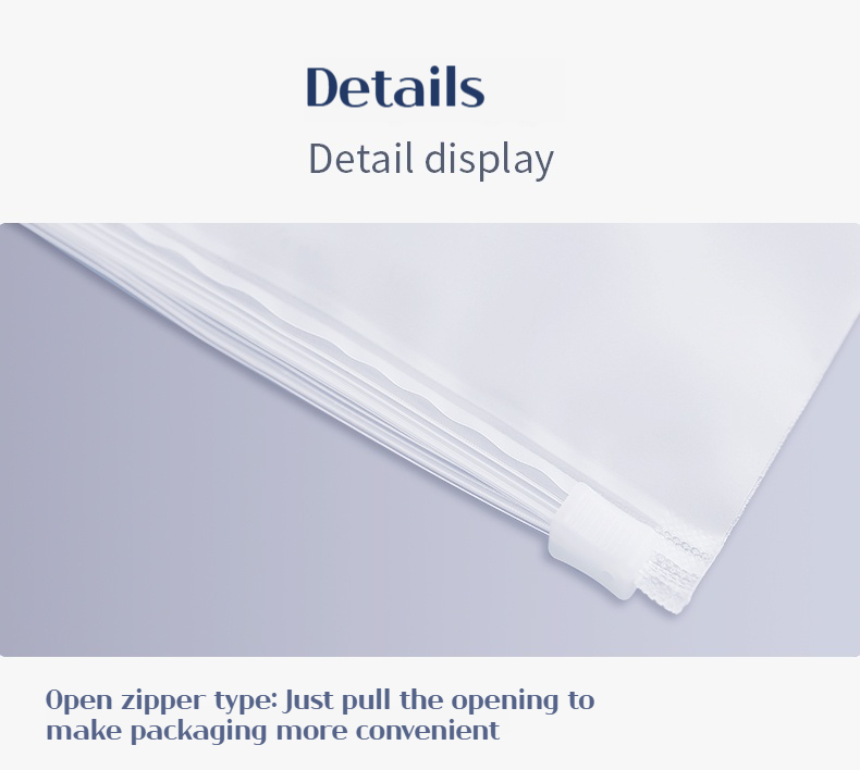 15-90PCS Frosted Zipper Storage Bag Waterproof Travel Packing for ...