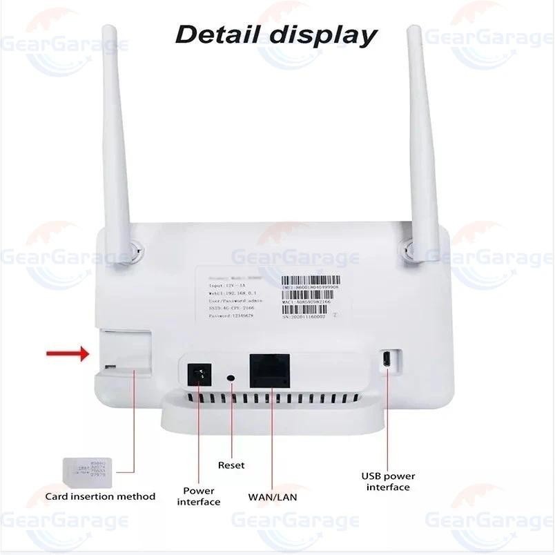 CP106 SIM Router WiFi Router , Modem, 300Mbps 4G/5G Network, 2.4G Dual ...