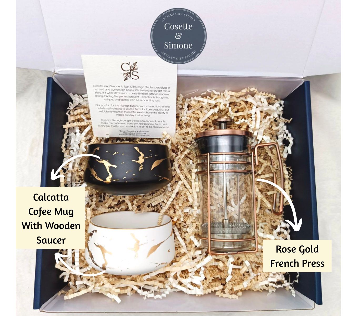 COSETTE&SIMONE Premium Coffee French Press Gift Set with Nordic Style ...
