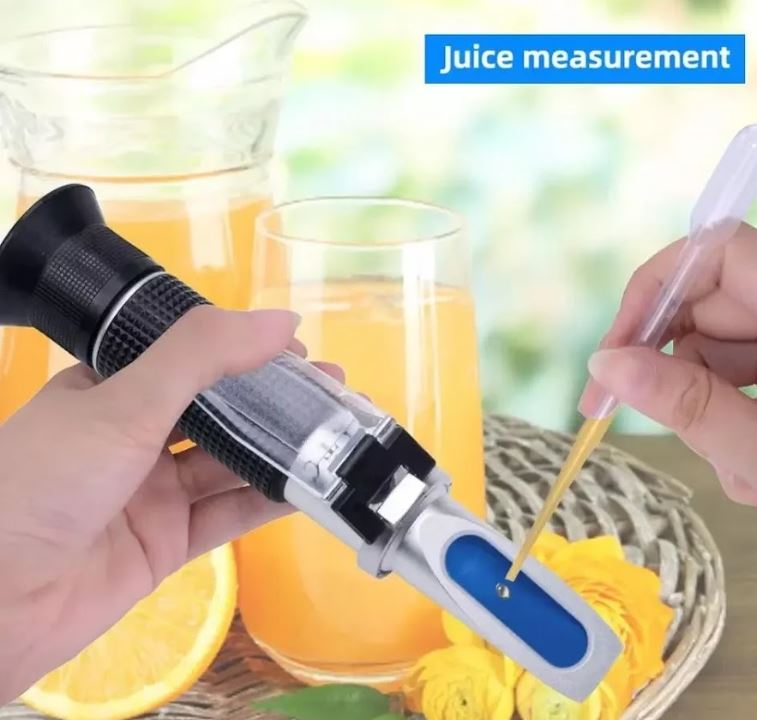 REFRACTOMETER HAND HELD 0-80% REFRACTOMETER ATC SPIRITS TESTER OMETER ...