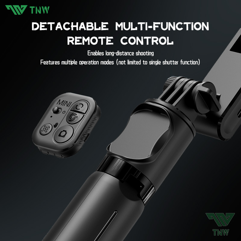 TNW Q19 4in1 Selfie Stick Gimbal Stabilizer AI Face/Object Tracking ...