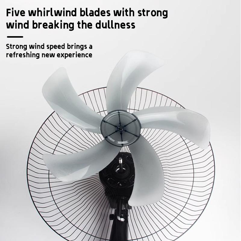 electric fan with stand 16Inch Silent Fan 3 speed stand fan 5 Blades ...