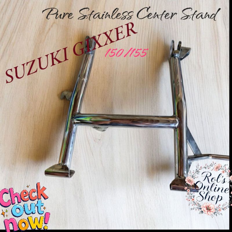 SUZUKI GIXXER 155 CARB/F.I. STAINLESS CENTER STAND ONLY | Shopee ...