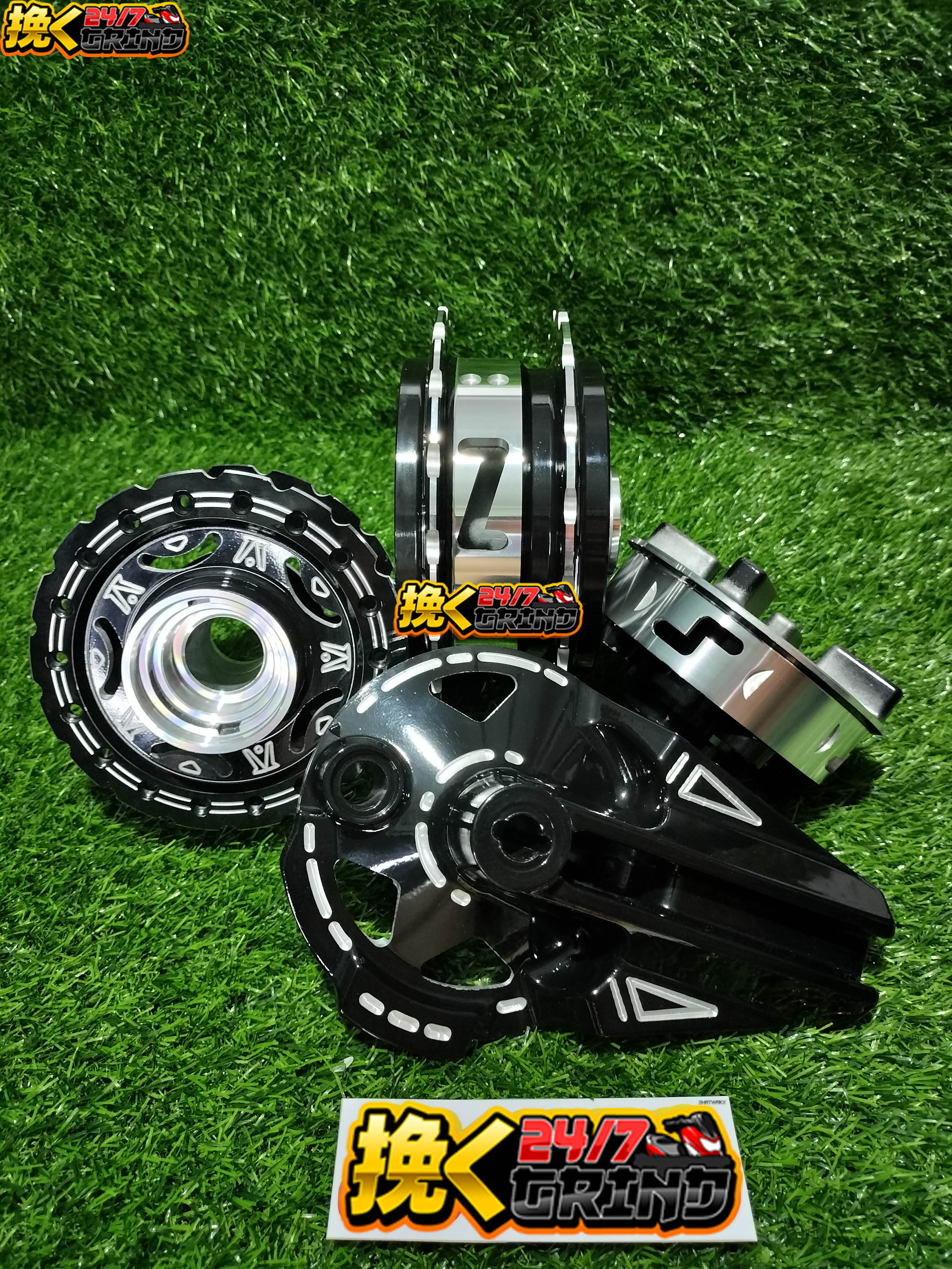 YASAKI LIGHTEN HUB SET THAILAND ORIGINAL (BLACK) FOR WAVE / RAIDER ...