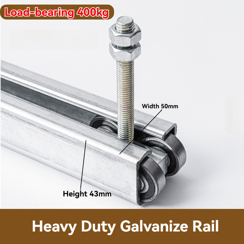【COD】heavy duty sliding door track Load Bearing 400KG sliding door ...