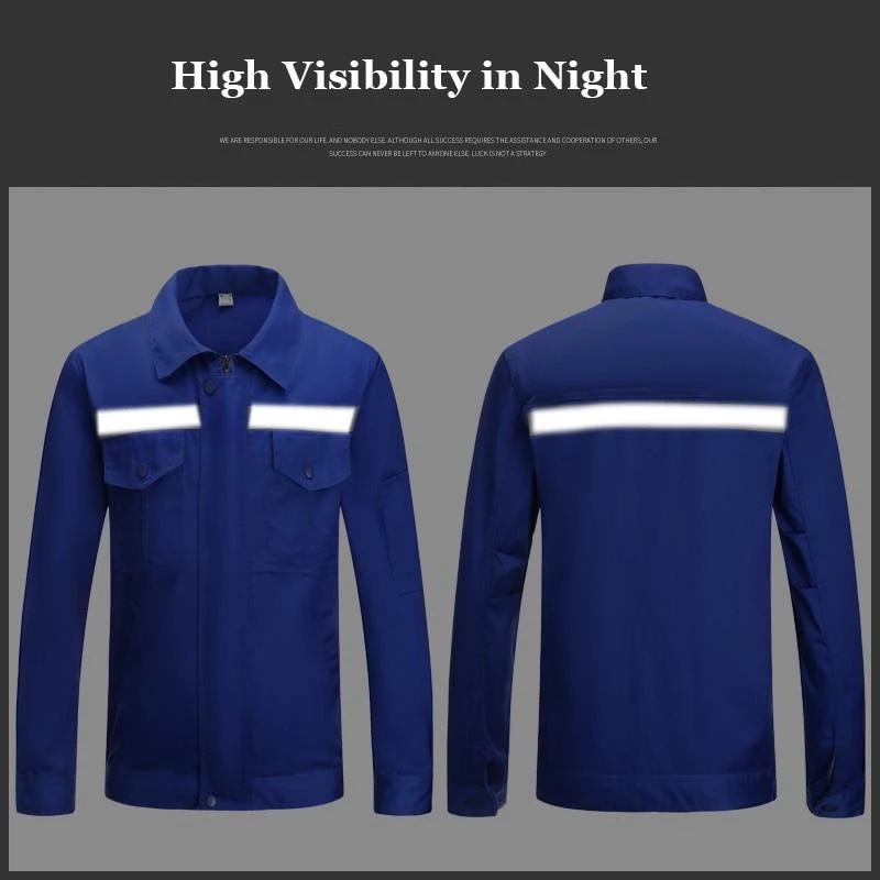 PPE Safety Jacket - Reflective Workwear for Men/Women (Long Sleeve ...
