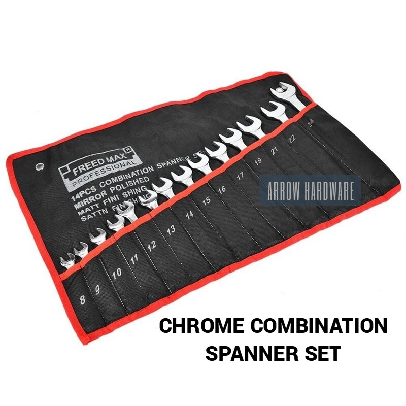 Professional 8 12 14pcs Combination Wrench Spanner Car Repair Box Set ...