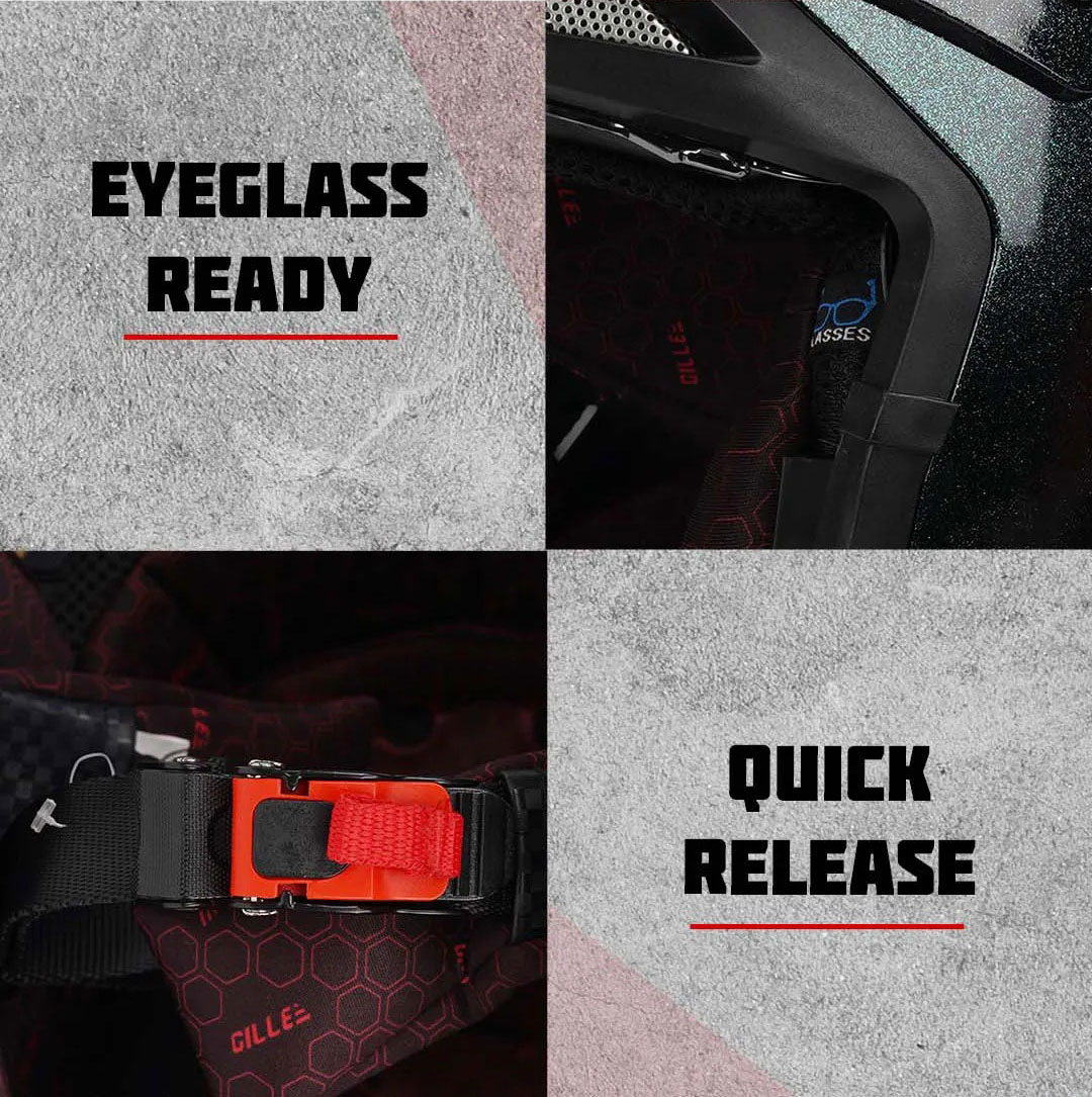 GILLE SQUADRON Modular Helmet Vintage Offroad Helmet Full Face Retro ...