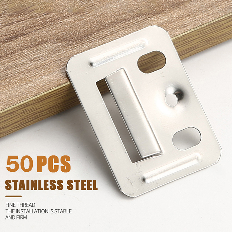 100pcs Metal Clip Wall Clip Fluted Wall Panel For Wpc Wall And Ceiling ...