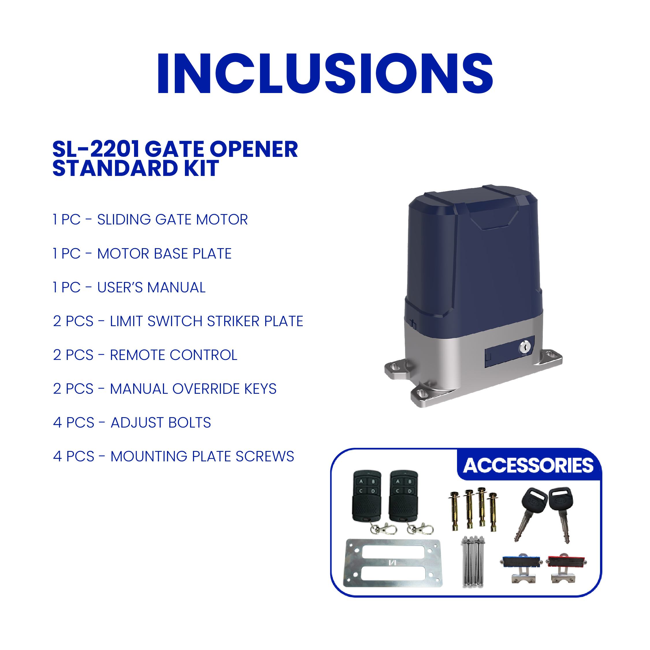 [NEW] ALTECH 1000KG 220vAC Motors Electric Automatic Sliding Gate ...