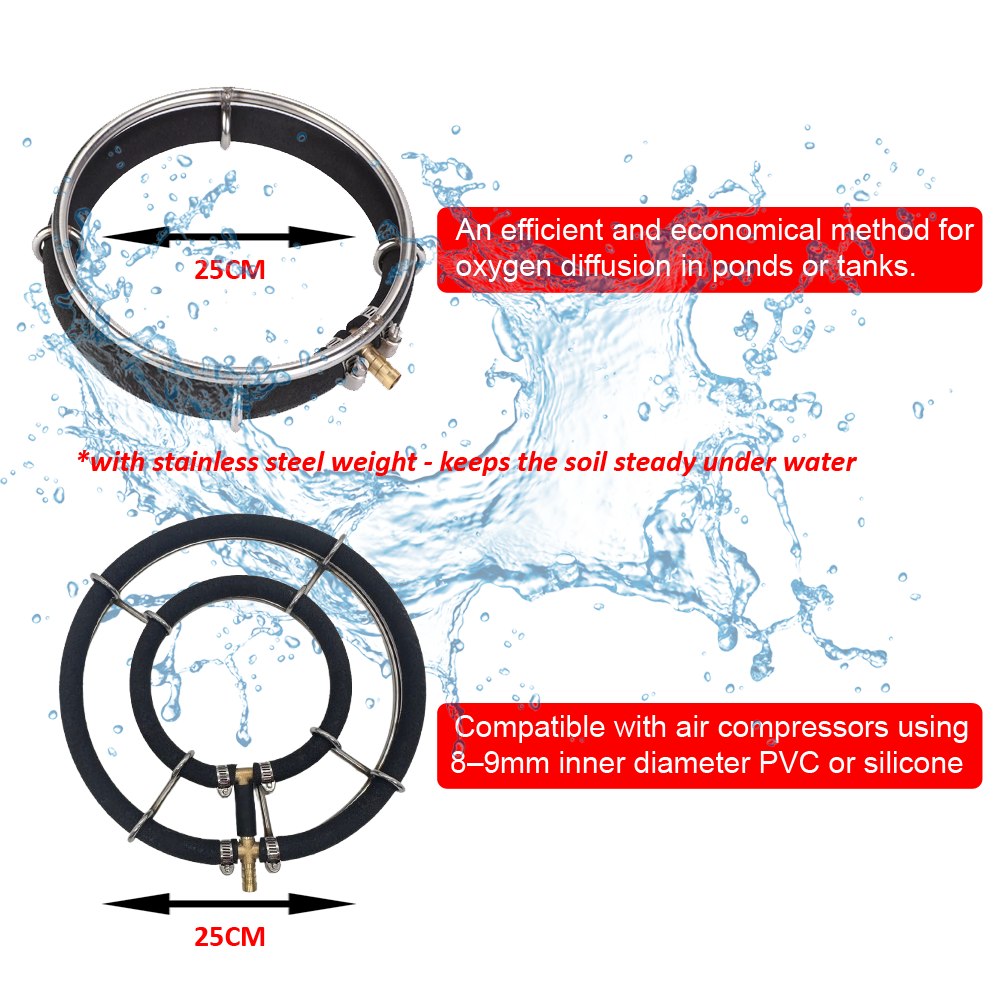 Oxygen Aeration Oxyring Tube Bubble Air Ring with Stainless Steel For ...