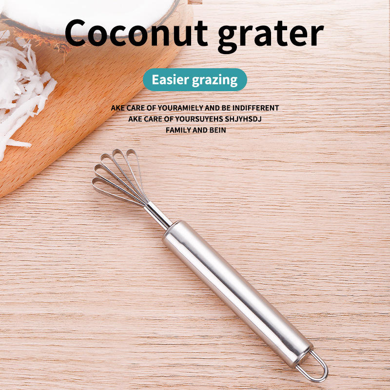 Coconut Meat Scrapers Stainless Steel Shredded Graters Kitchen Manual ...