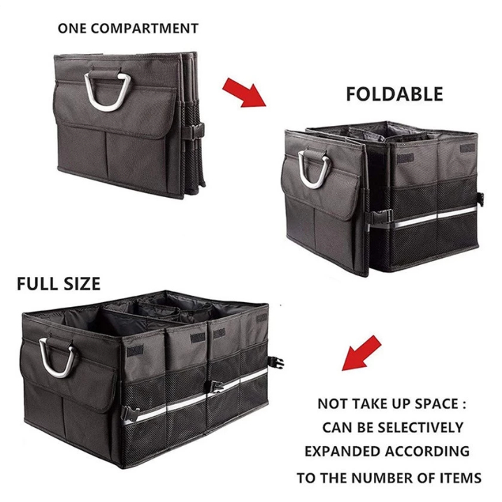 Car Multifunctional and foldable Car trunk storage box car trunk ...