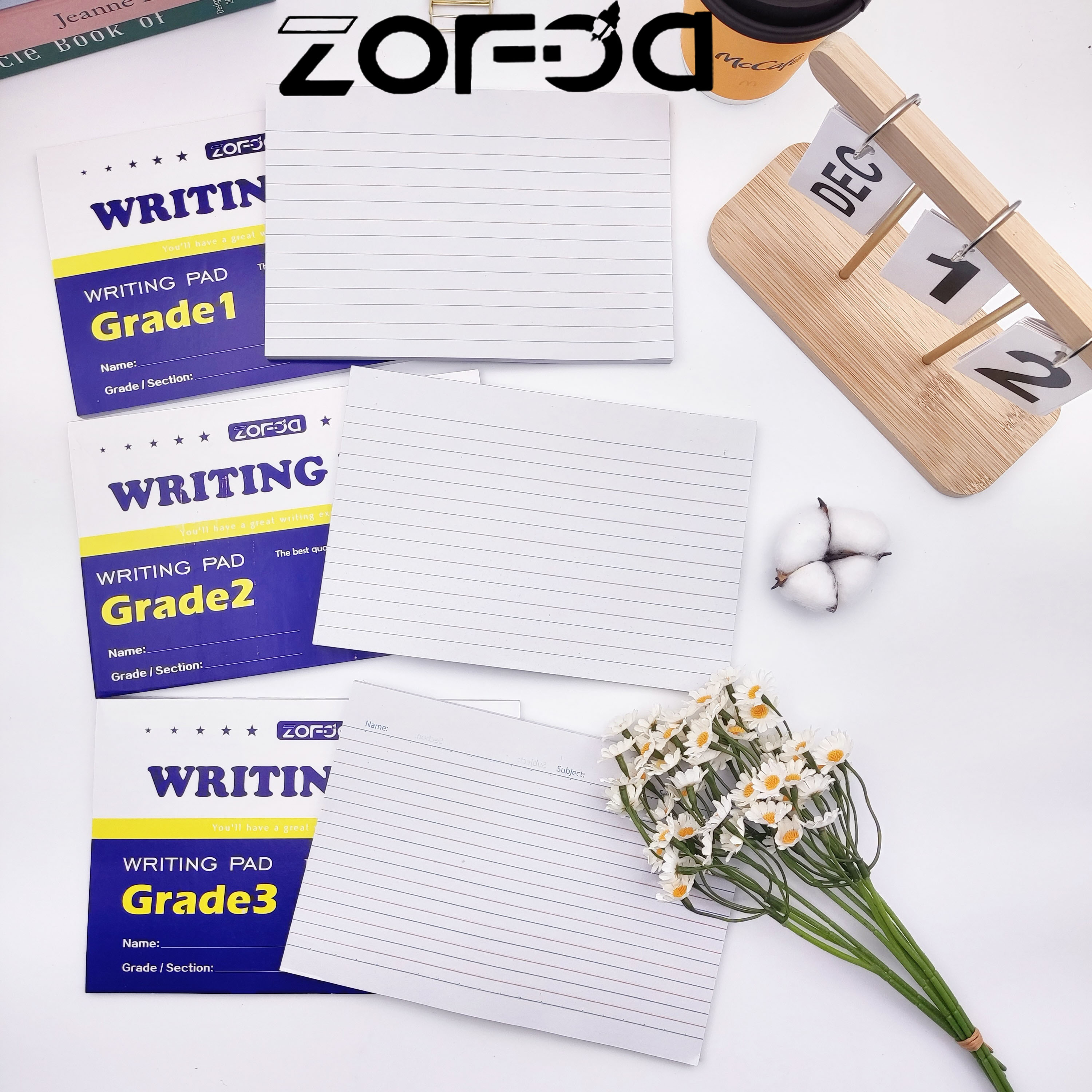 10PCS ZOFDA Writing Pad 80 Sheets Bond Paper School Supplies Plastic ...