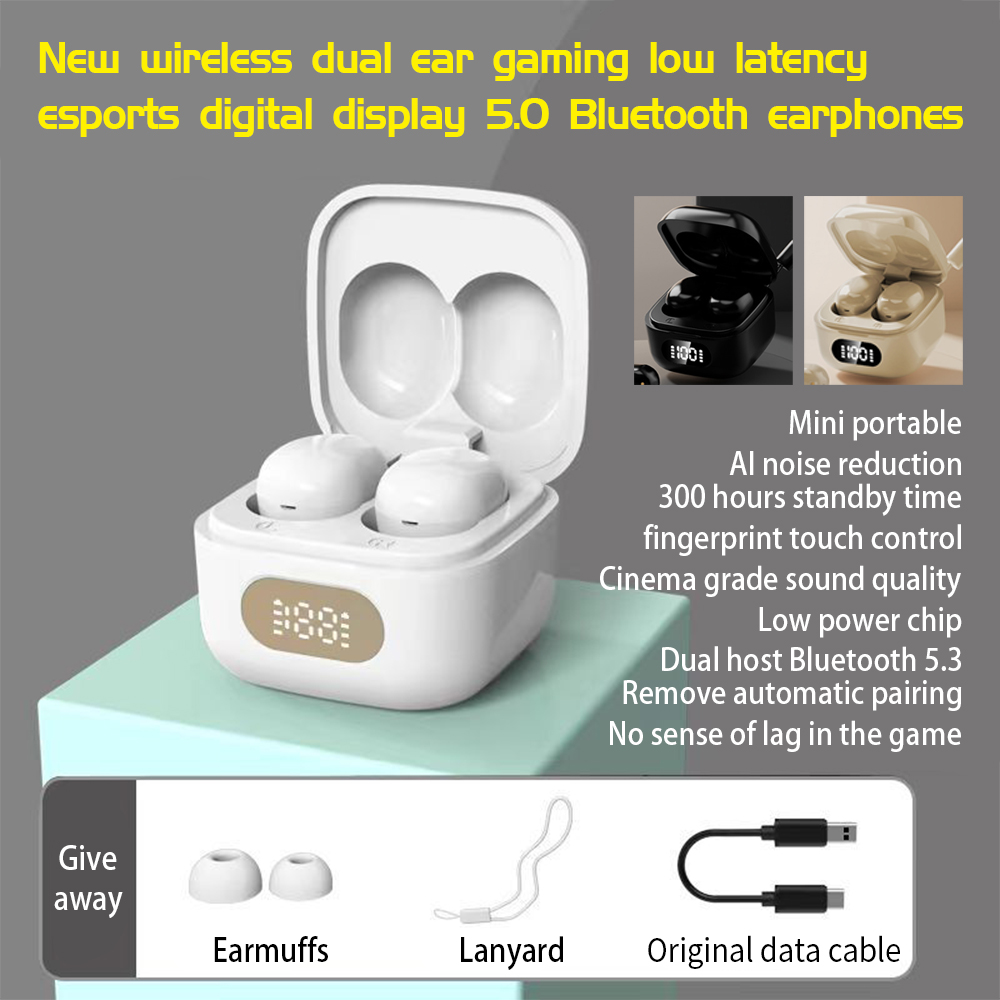 Invisible Sleep Wireless Earphone TWS Bluetooth Hidden Earbuds IPX7 ...