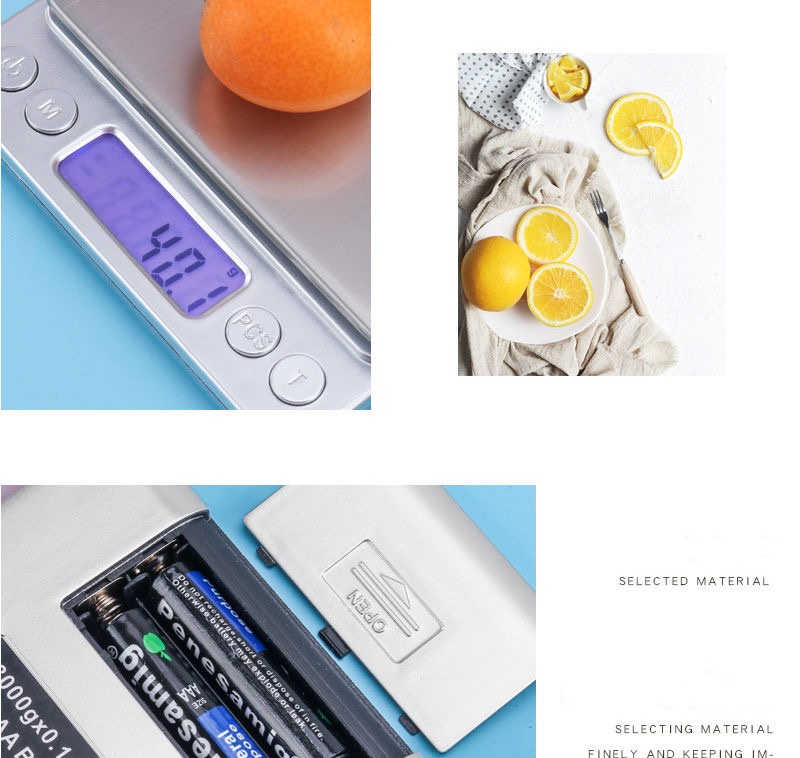 3kg/0.1g Electronic scale baking kitchen scale household small gram ...