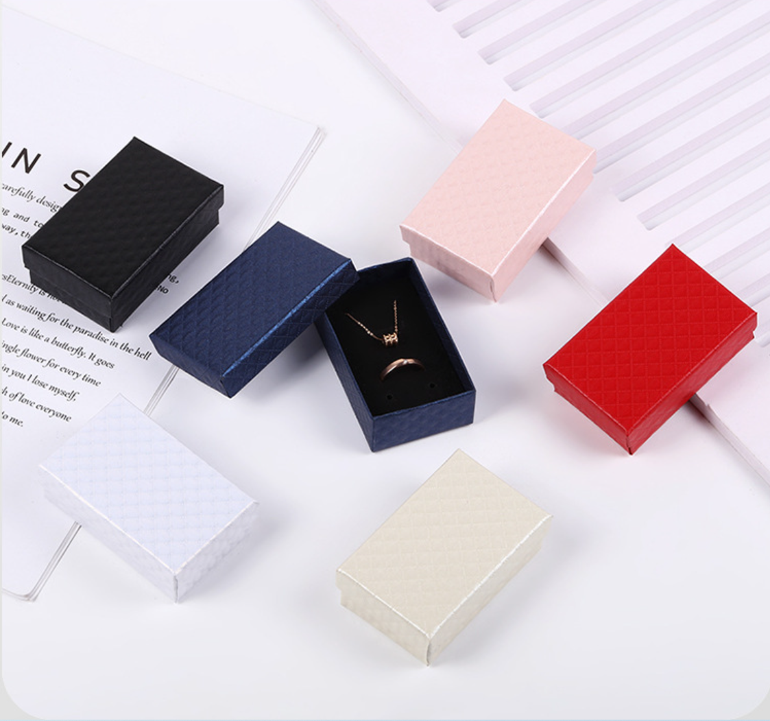 Jewelry gift box diamond desgin plain gift box size 24 PCS 5*5cm 5*8cm ...