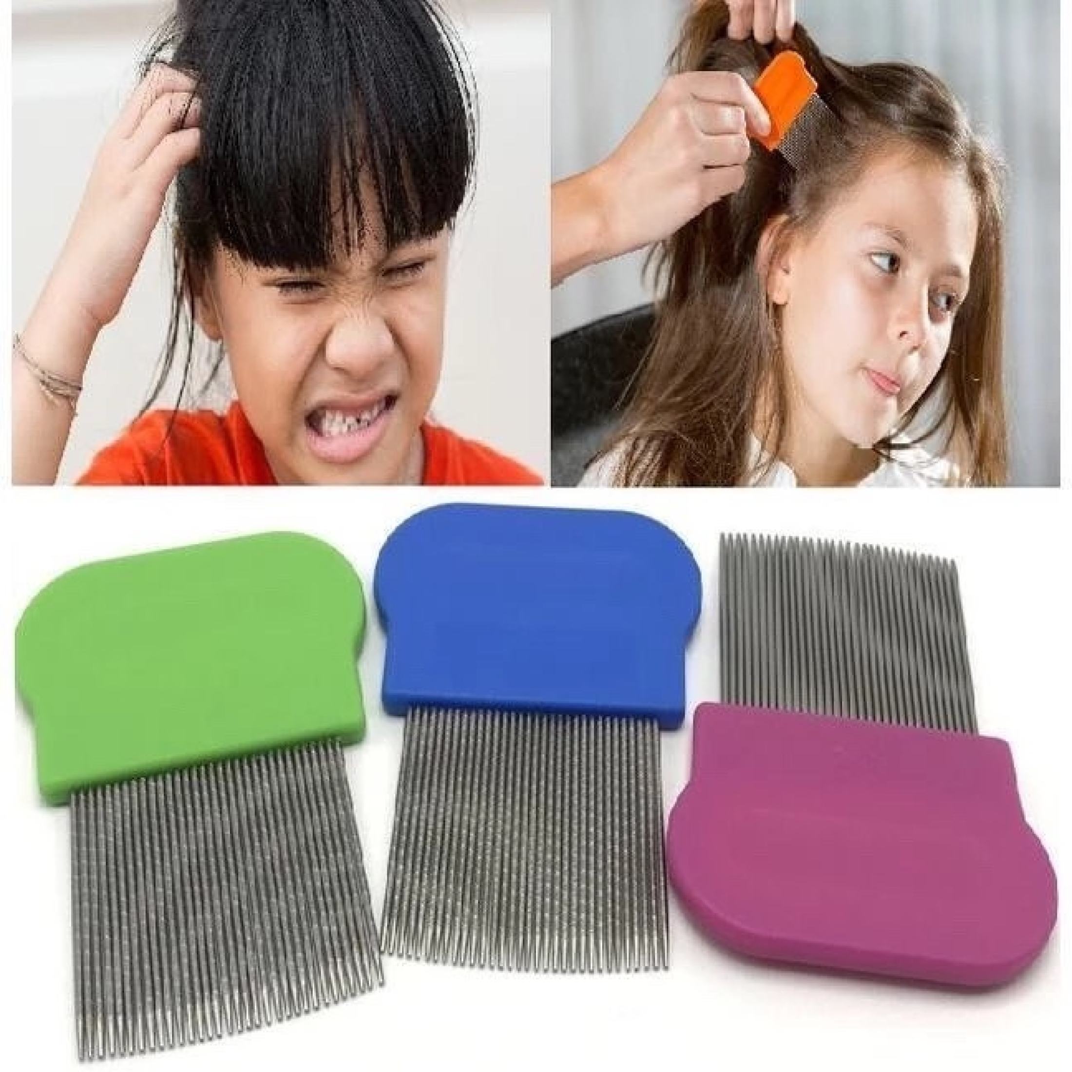 1/2/5pcs Lice Terminator Stainless Steel Remove Dandruff Magic Suyod ...