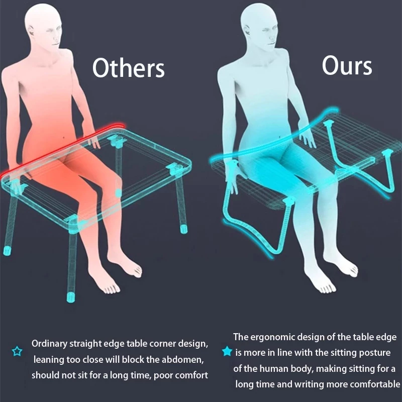 Foldable Laptop Table/mini Desk Study Table Portable Bed Table with Cup ...