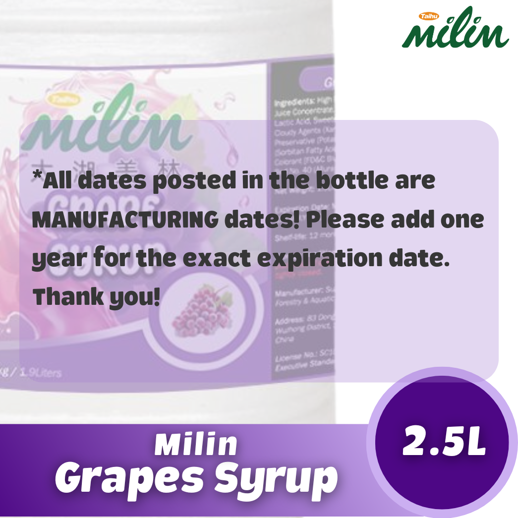 MILIN Highly Concentrated Grapes Syrup 2.5kg | Shopee Philippines