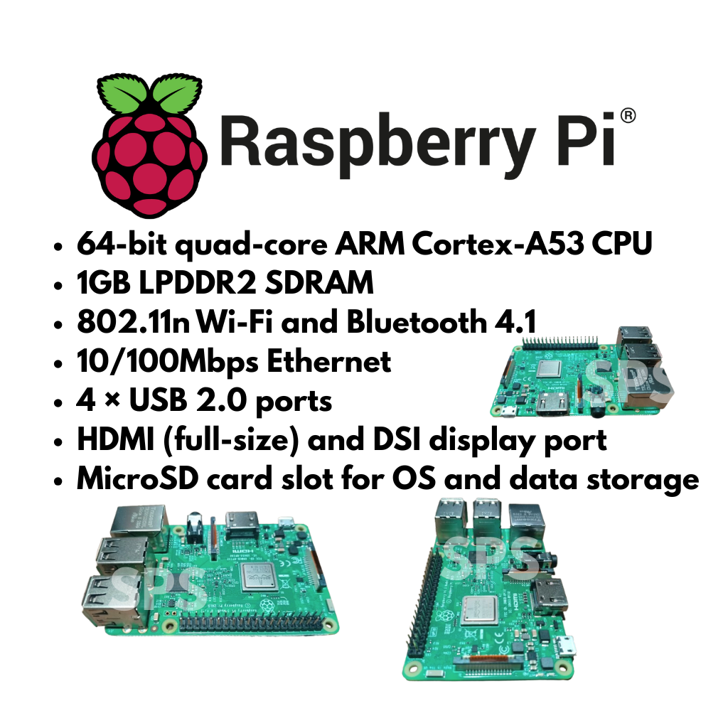 Brand New Raspberry Pi 3 Model B Board – Quad-Core 1GB RAM WiFi ...
