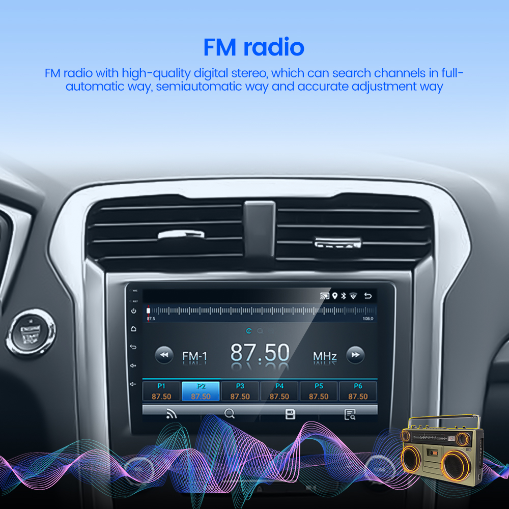 GEARELEC 9/10 Inch Android Head Unit 1DIN Android Car Radio Touch ...