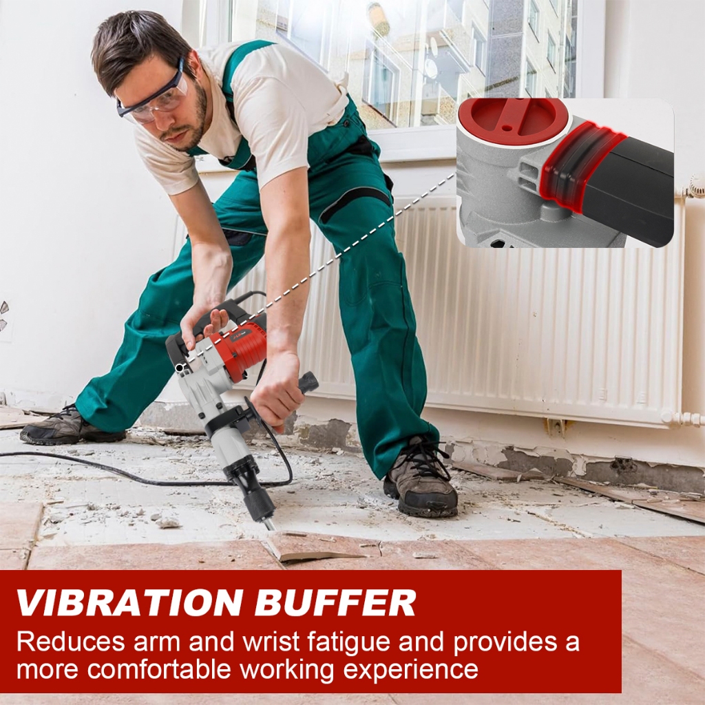JLD Demolition Hammer 220V Portable Jack Hammer / Chipping Gun Heavy ...