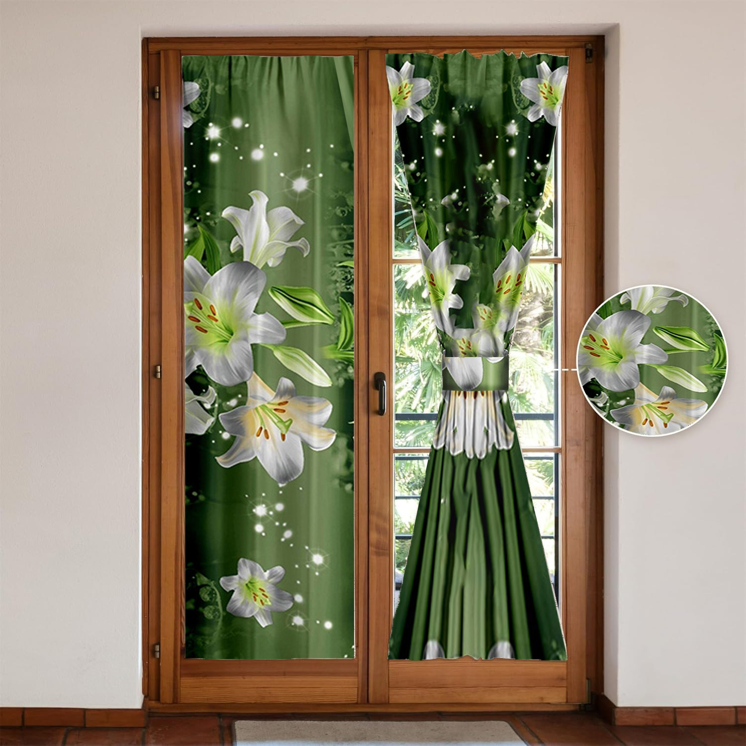 6 For 150 Window Curtain kurtina 85×185cm Elegant Kurtain non ring door ...
