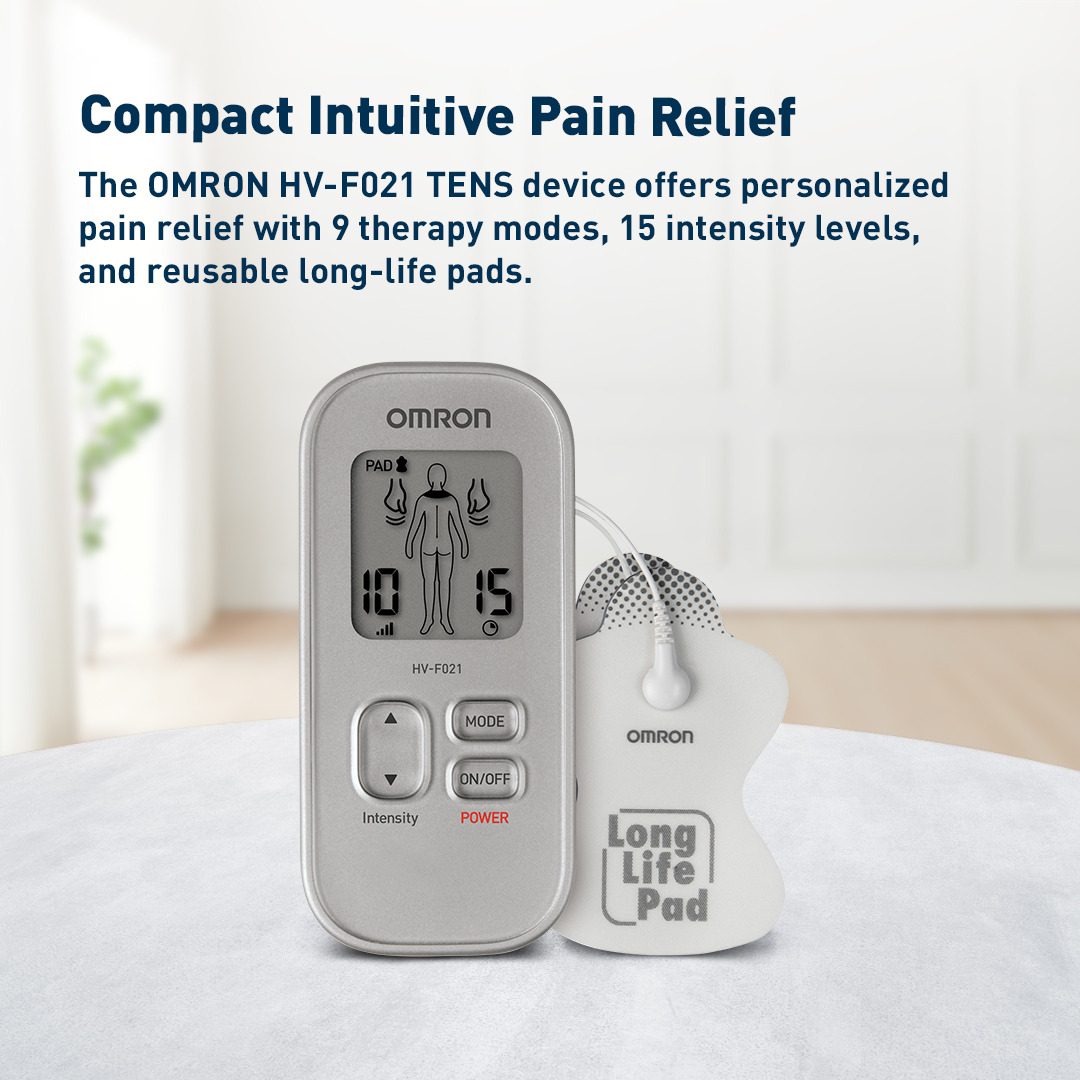 Omron HV-F021 TENS Electronic Nerve Stimulator Massager Pain Therapy with TENS Pads | Shopee ...