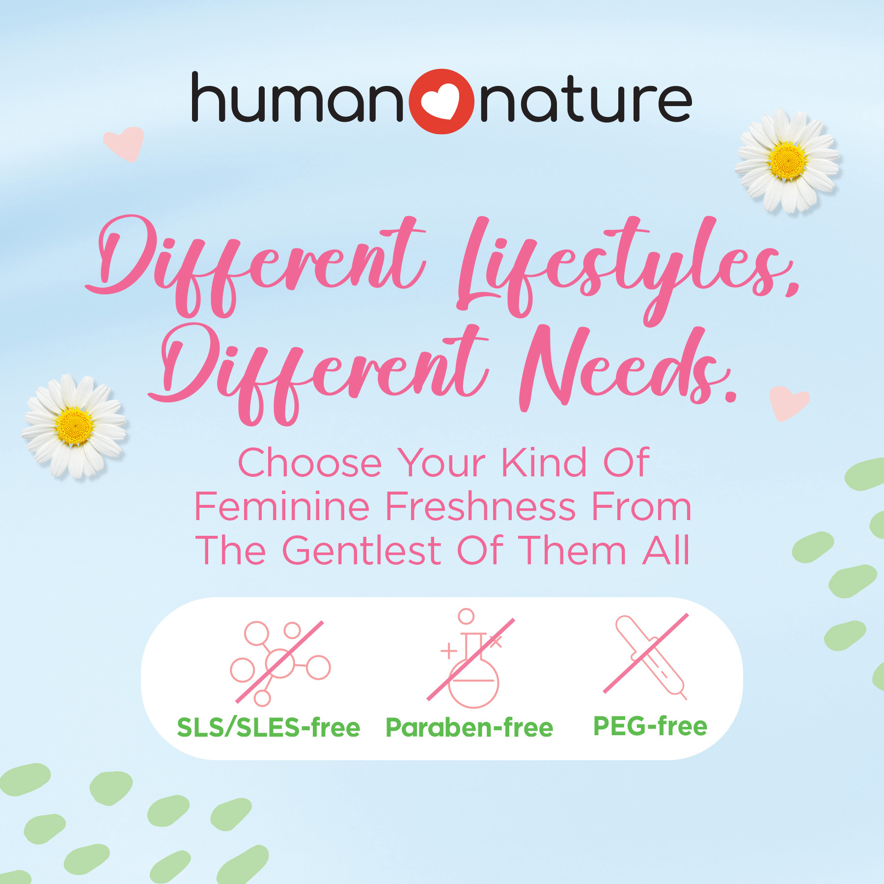 Human Nature Pure And Sure Natural Feminine Wash 165ml (No Harmful Chemicals) | Shopee Philippines