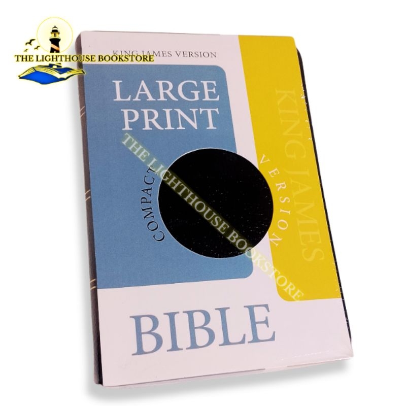 BONDED LEATHER LARGE PRINT COMPACT KJV BIBLE / KING JAMES BIBLE POCKET ...