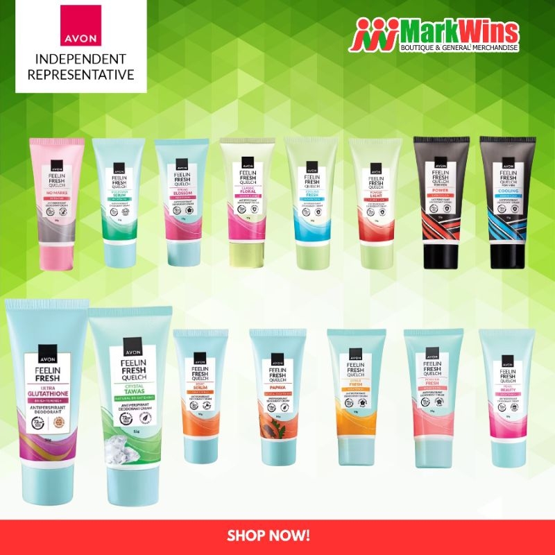 AVON Feeling Fresh Quelch Deodorant AntiPerspirant Cream 55g Discount ...